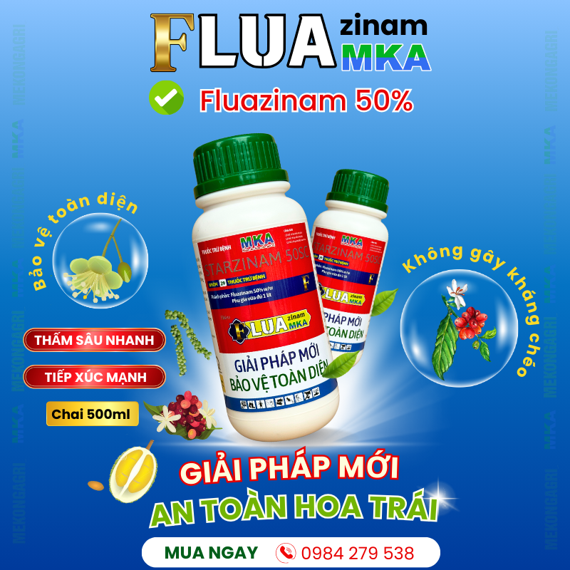Fluazinam 50% thuốc diệt nấm phổ rộng phytophthora